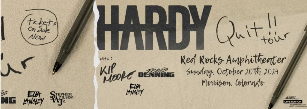 Hardy Tickets | 20 October 2024 | Red Rocks Amphitheatre